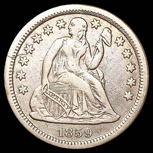 1859 O Seated Liberty Dime Closely Uncirculated