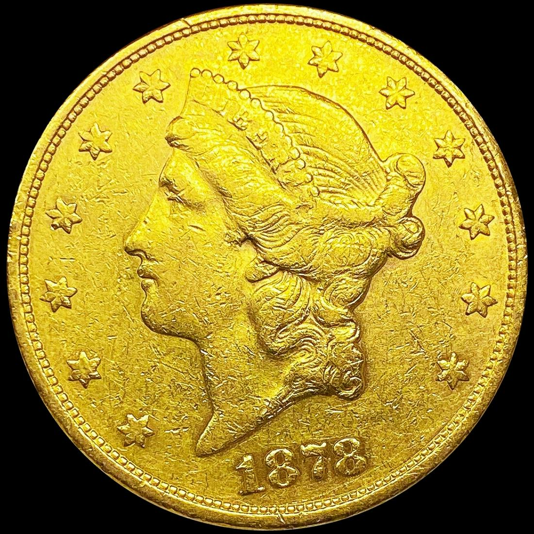 1878-s $20 Gold Double Eagle Uncirculated Auction