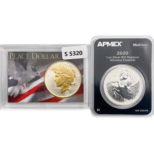1922 & 2020 Silver Dollar 2 Coin Set