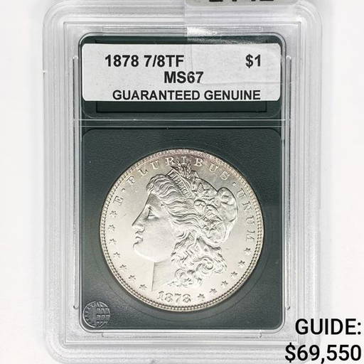 1878 7/8tf Morgan Silver Dollar Gg Ms67