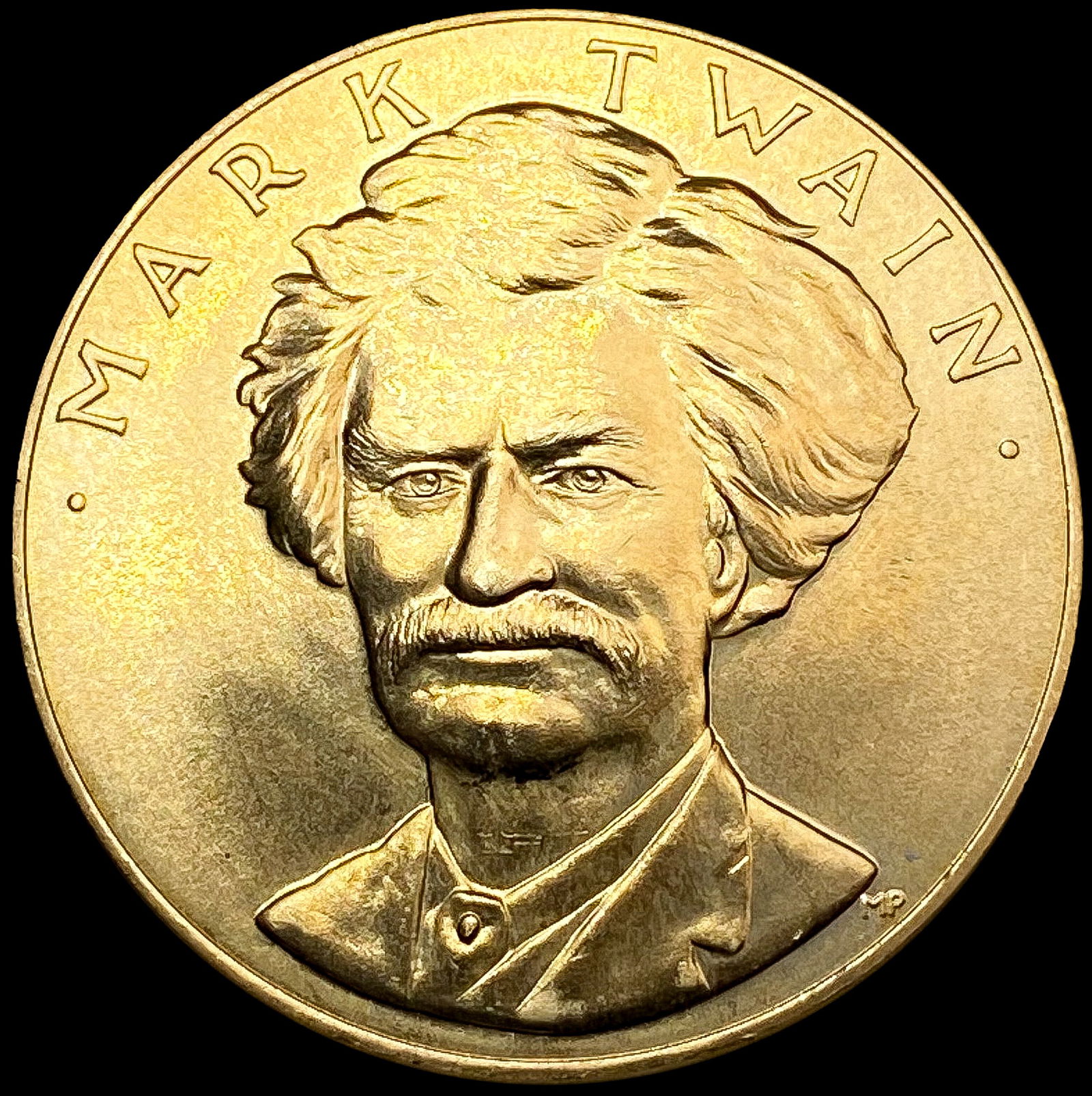 1981 Mark Twain 1oz Gold Medal Gem Bu