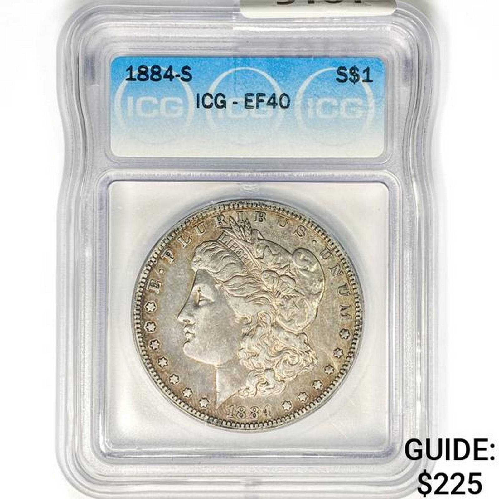 1884-s Morgan Silver Dollar Icg Ef40 Auction