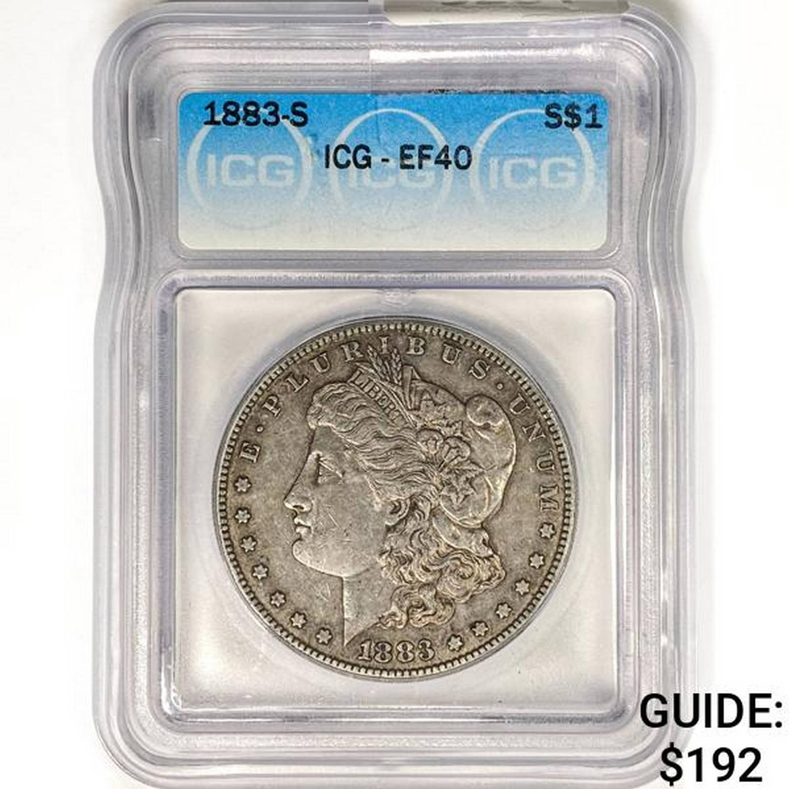 1883-s Morgan Silver Dollar Icg Ef40 Auction