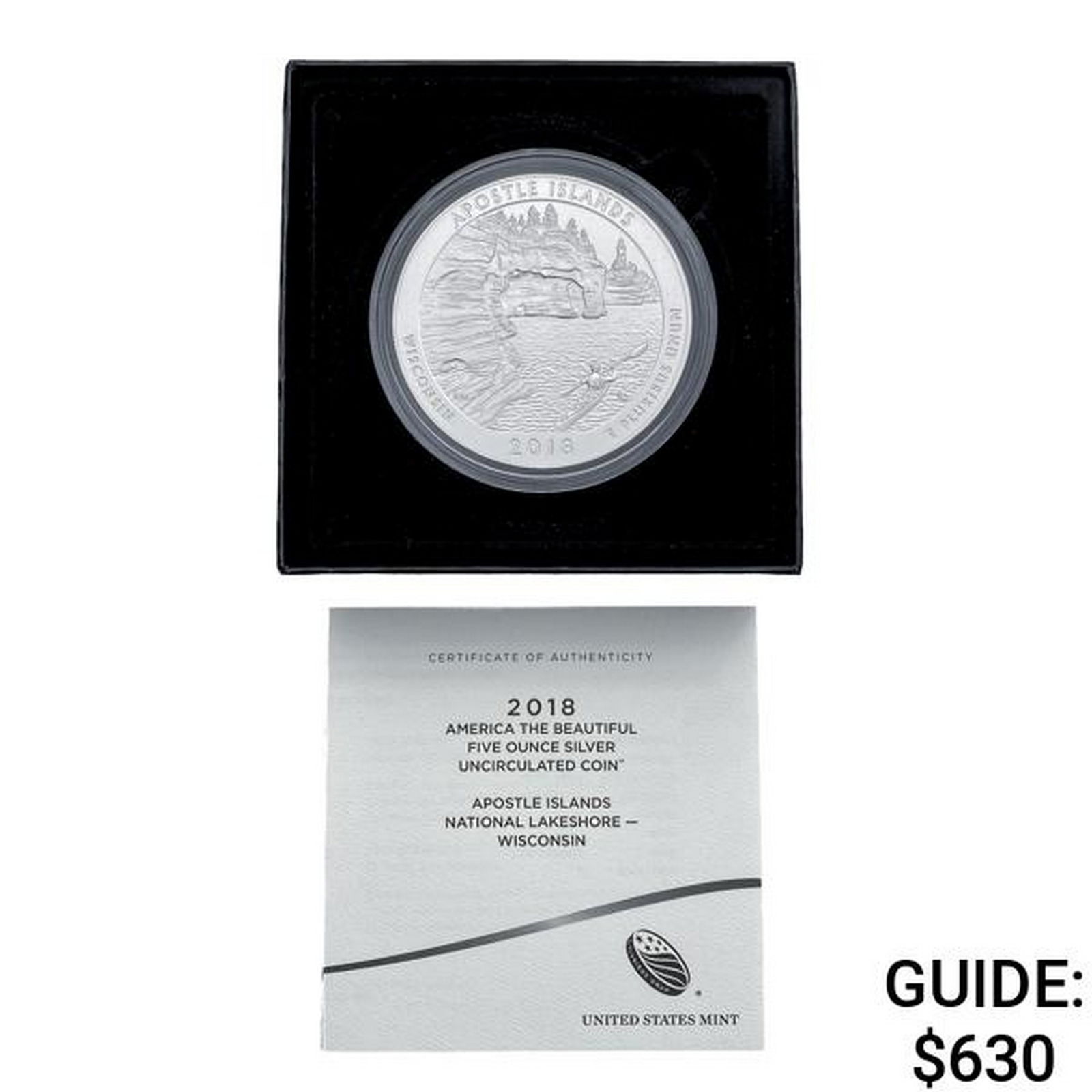 2018 Apostle Islands 5oz Silver Round [1 Coin] Auction