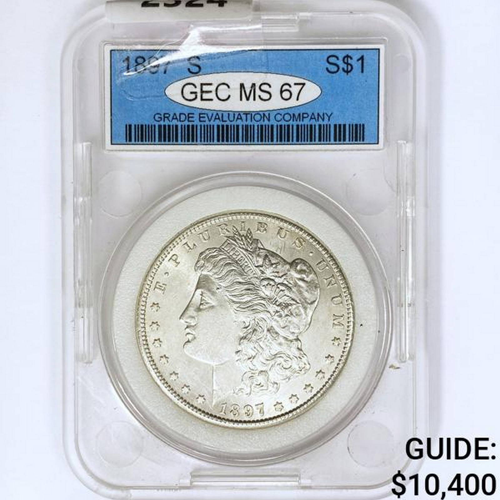 1897-s Morgan Silver Dollar Gec Ms67 Auction