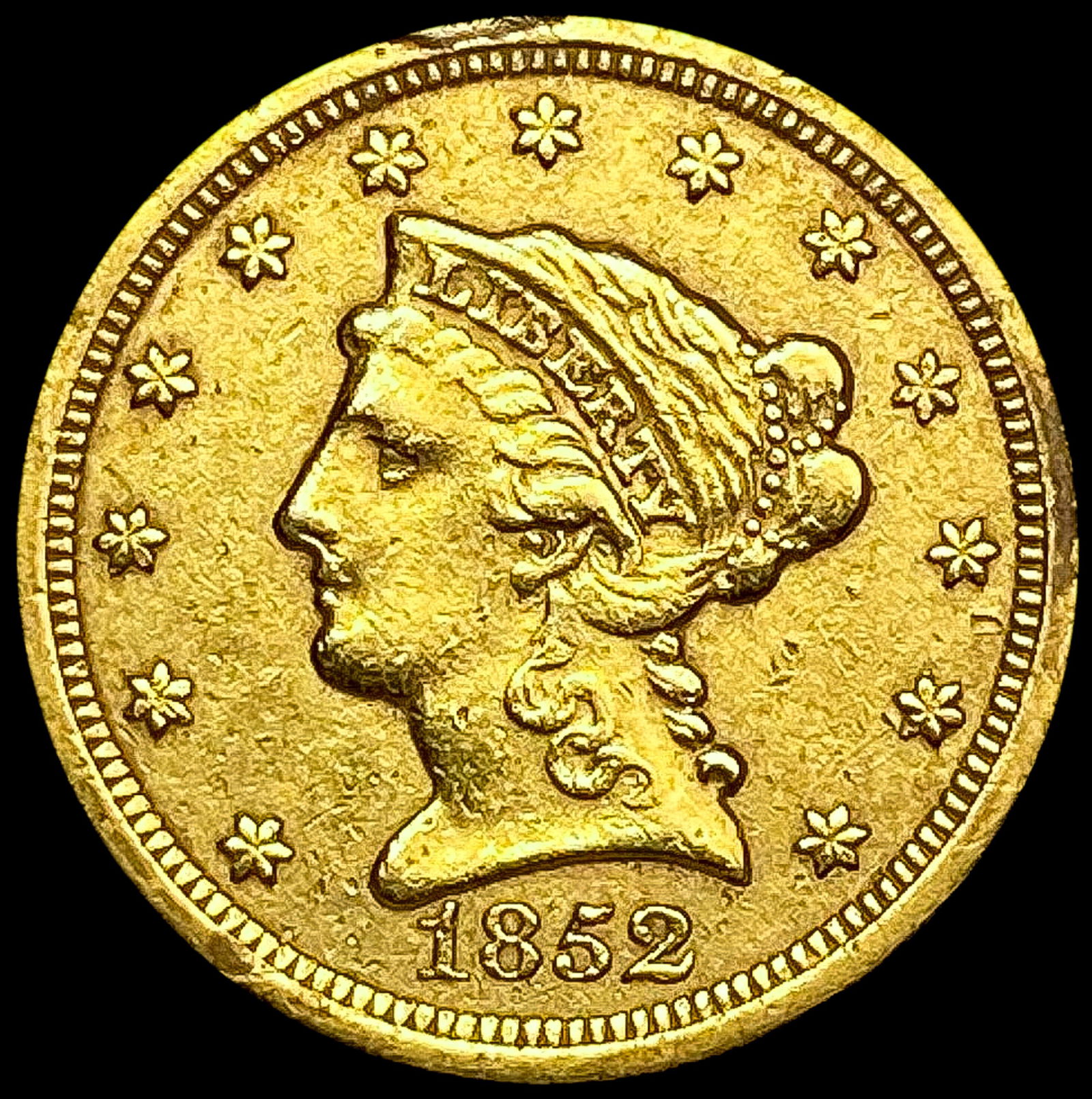 1852-o $2.50 Gold Quarter Eagle Uncirculated Auction