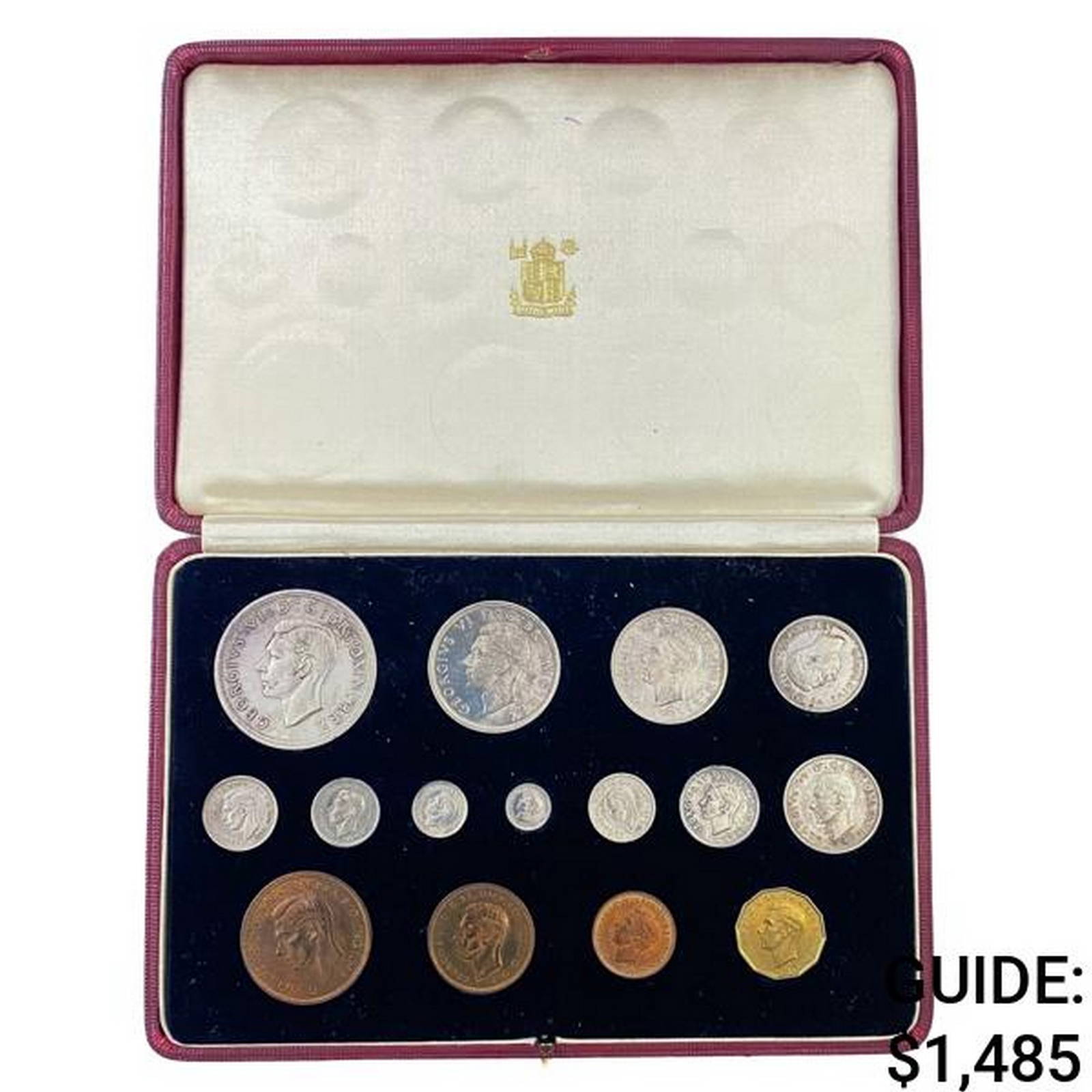1937 G.b. Gold & Silver Coin Set (15 Coins) Auction