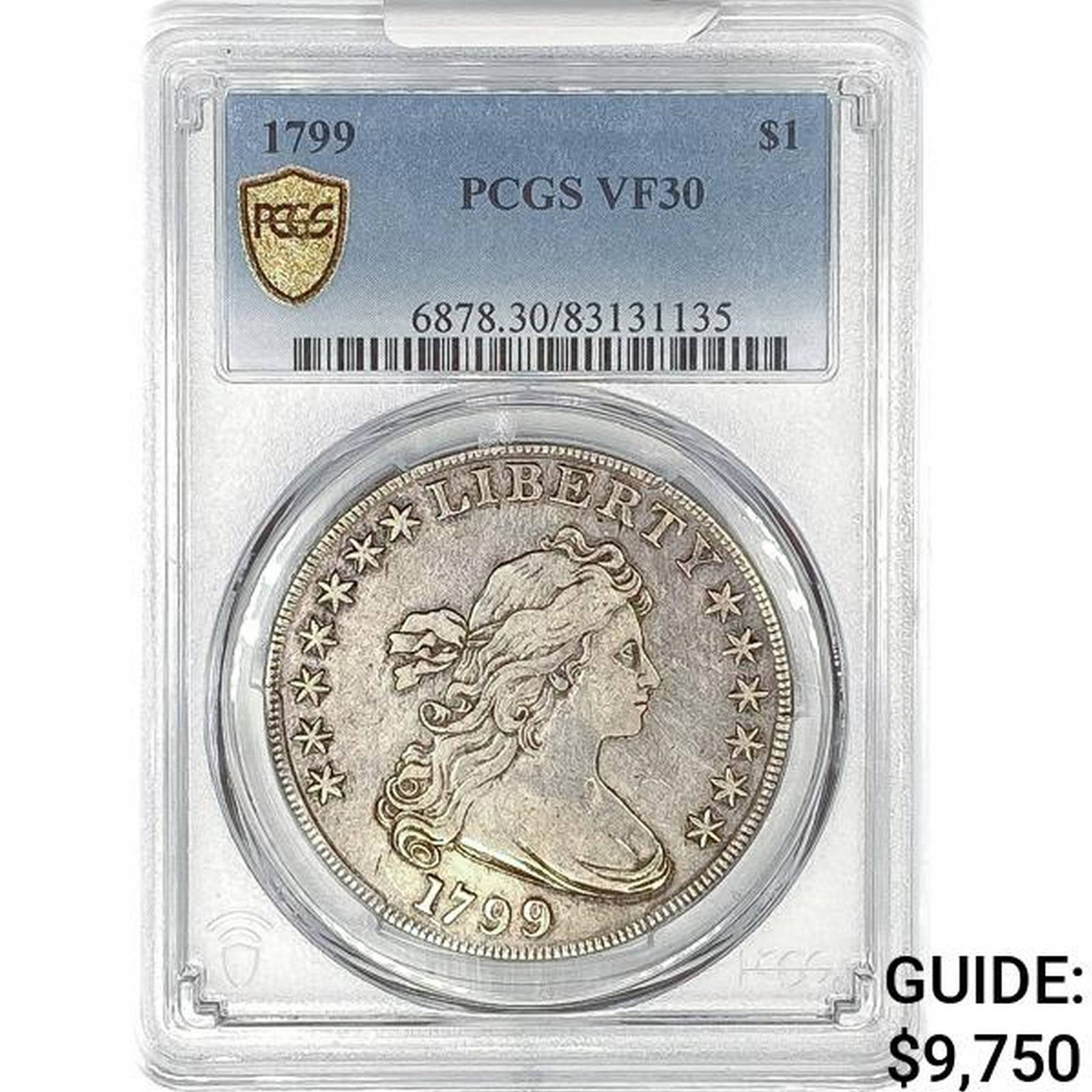 1799 Draped Bust Dollar Pcgs Vf30 Auction