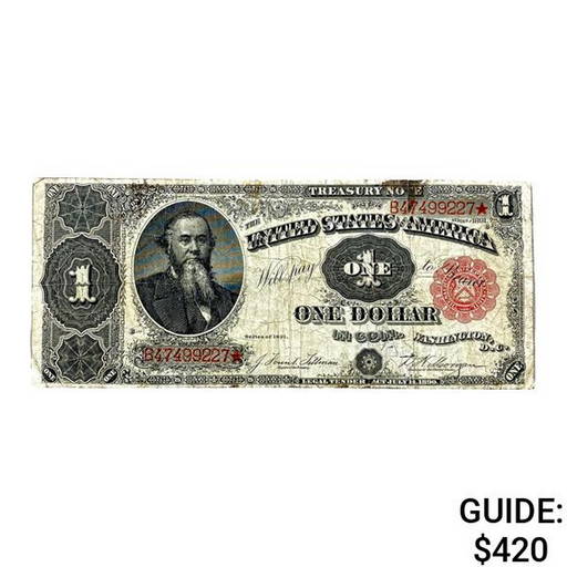 1891 $1 Us Legal Tender Note