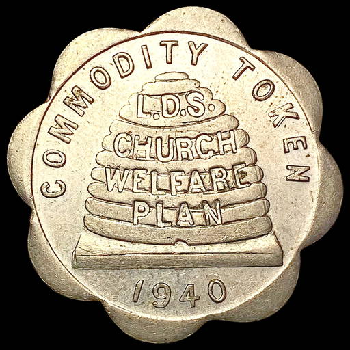 1940 L.d.s. 50 Cent Church Token Closely Uncircula