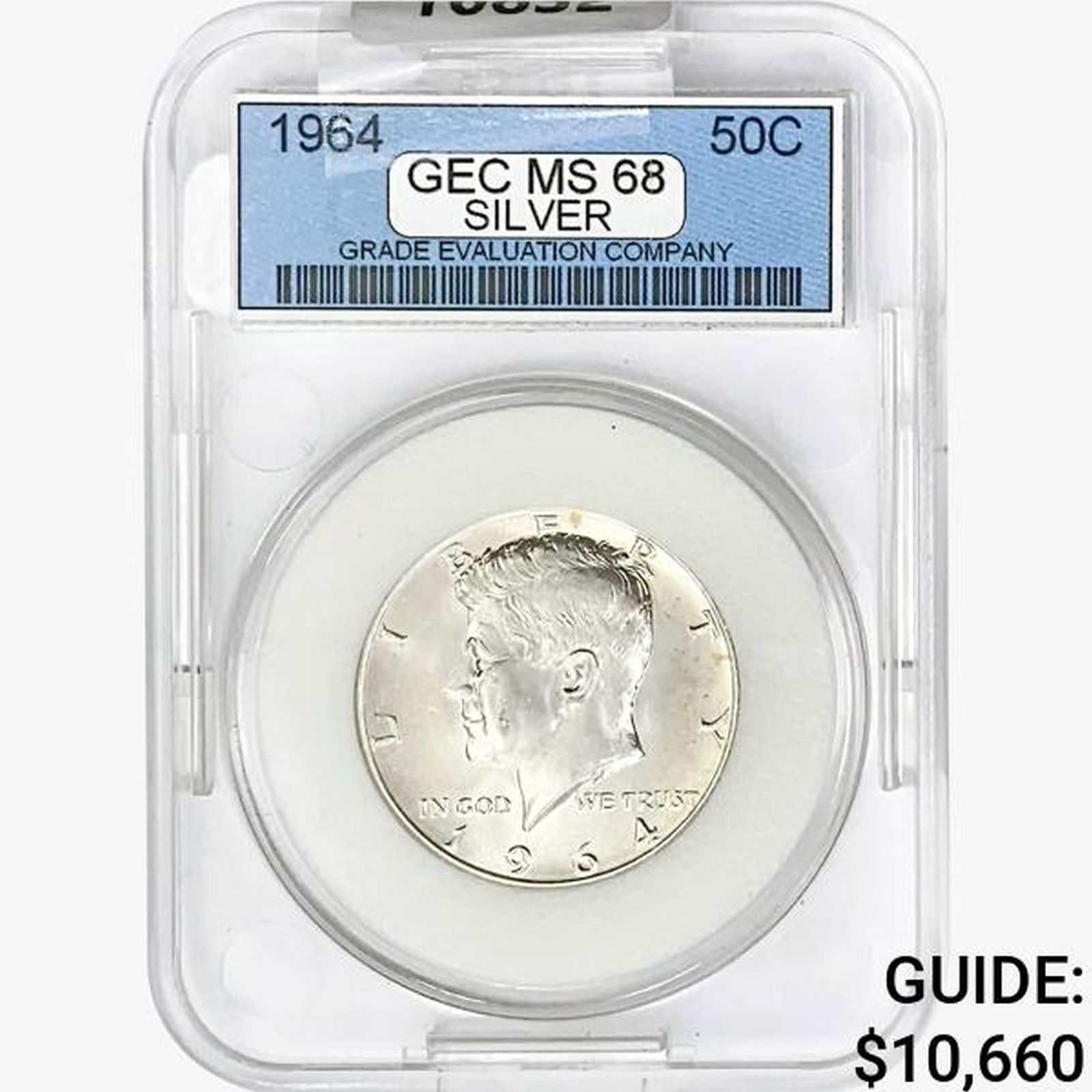 1964 Kennedy Half Dollar Gec Ms68 Auction