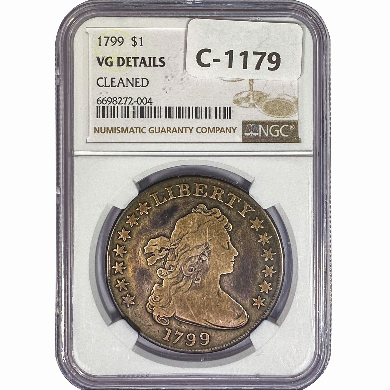 1799 Draped Bust Dollar Ngc Vgdetails Auction