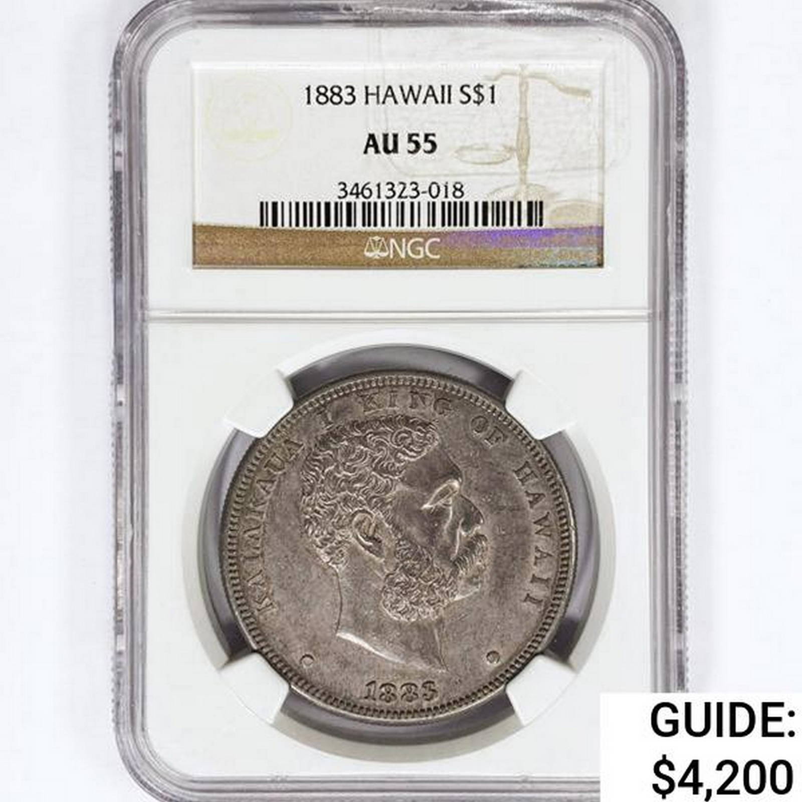 1883 Kingdom Of Hawaii Dollar Ngc Au55 Auction