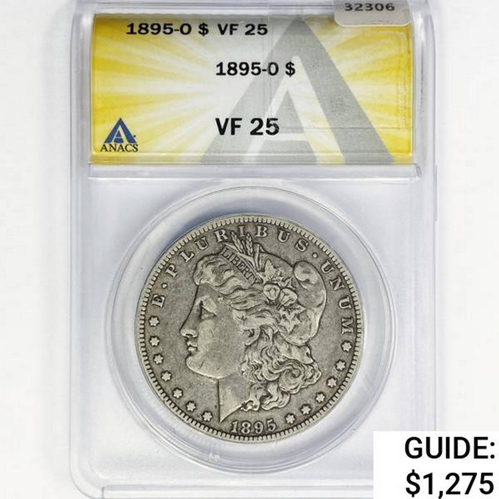 1895-o Morgan Silver Dollar Anacs Vf25 Auction