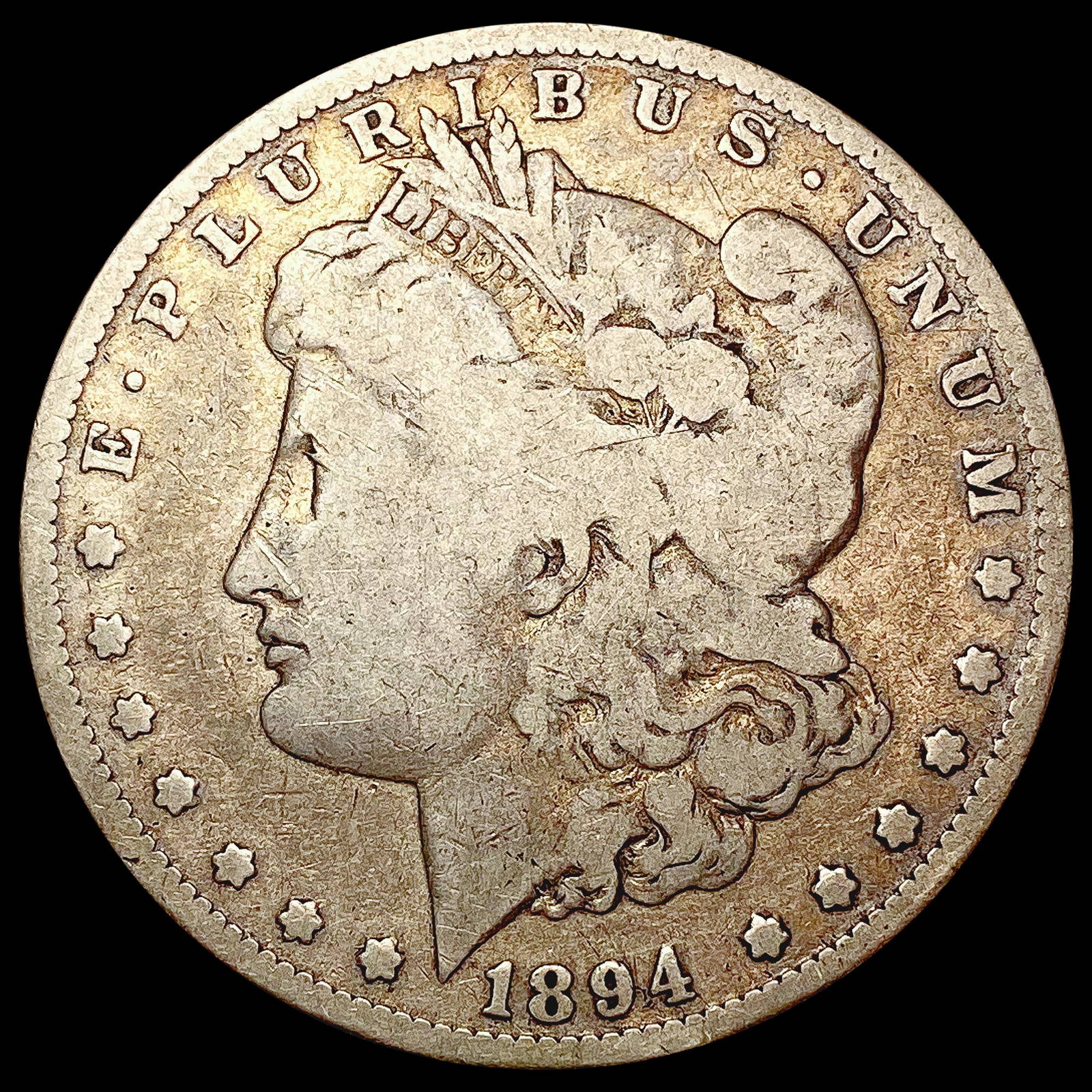 1894 Morgan Silver Dollar Nicely Circulated Auction