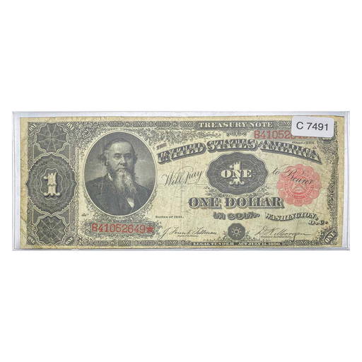 1891 U.s. $1 Treasury Note
