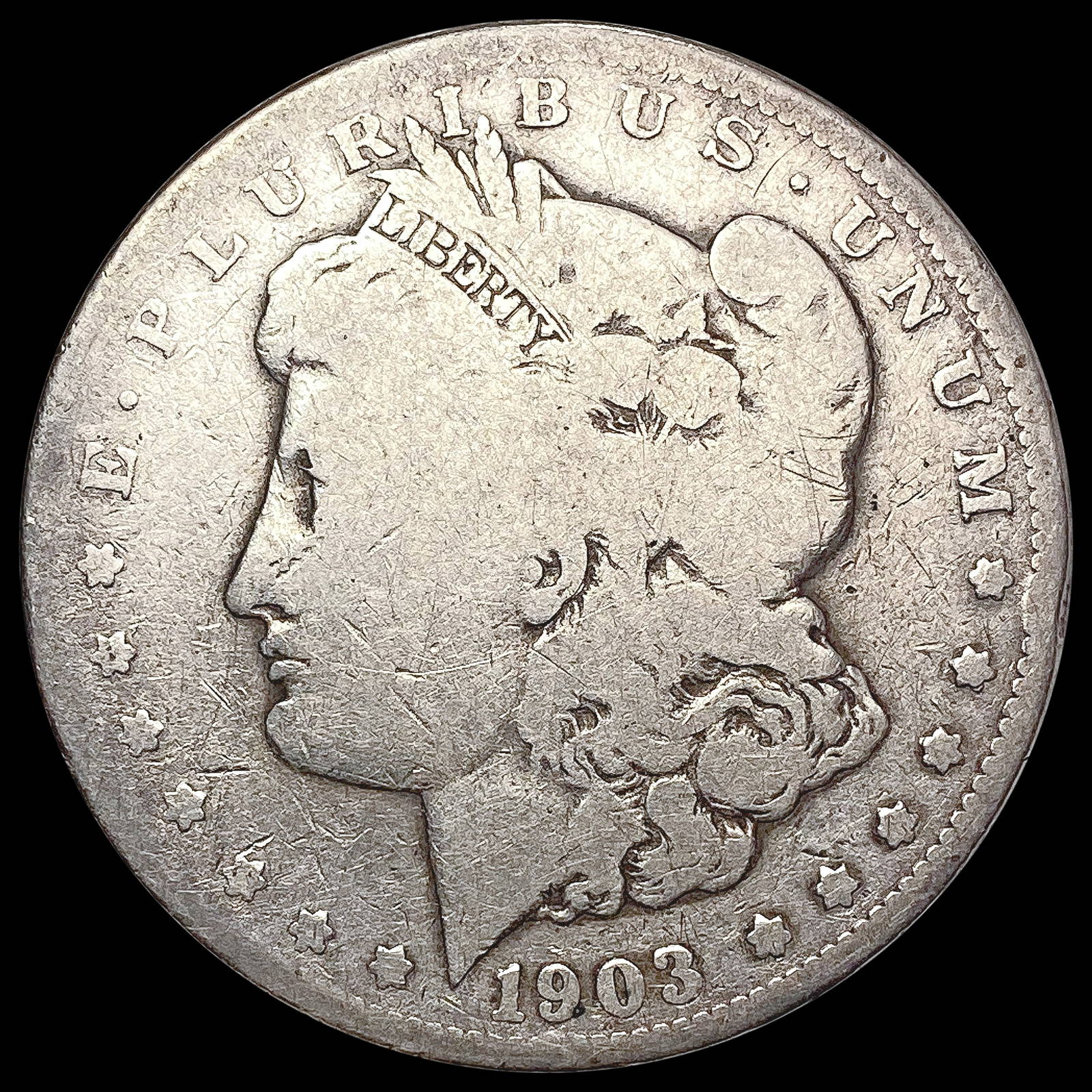 1903-s Morgan Silver Dollar Nicely Circulated Auction