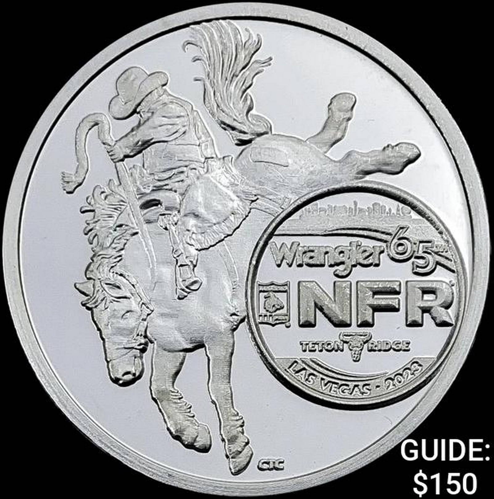 2023 Nfr Pro Rodeo Commemorative 1oz Pure Silver Coin Auction