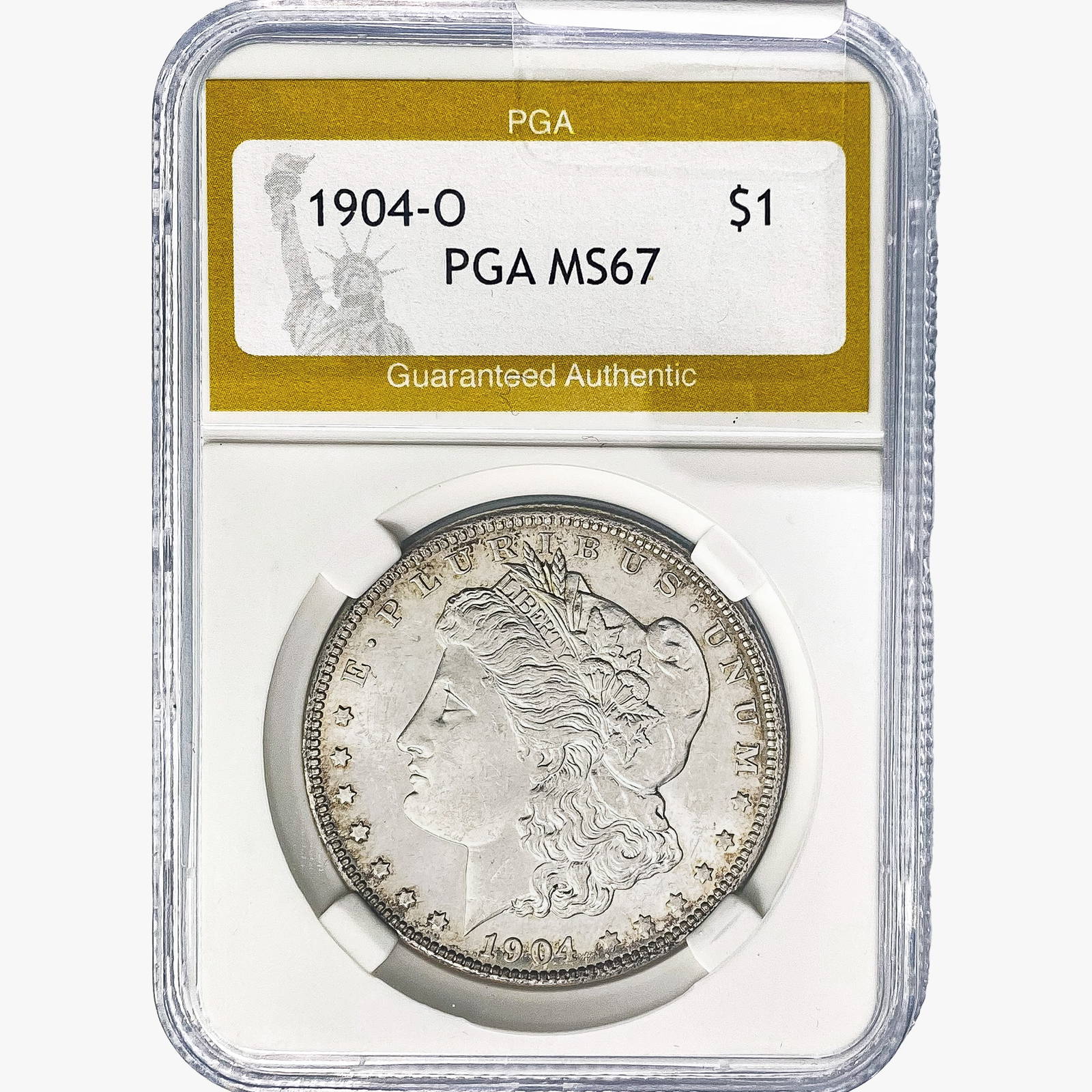 1904-o Morgan Silver Dollar Pga Ms67 Auction
