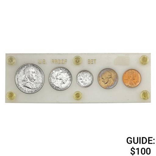 1960 Us Proof Set 1c 50c [5] Coins
