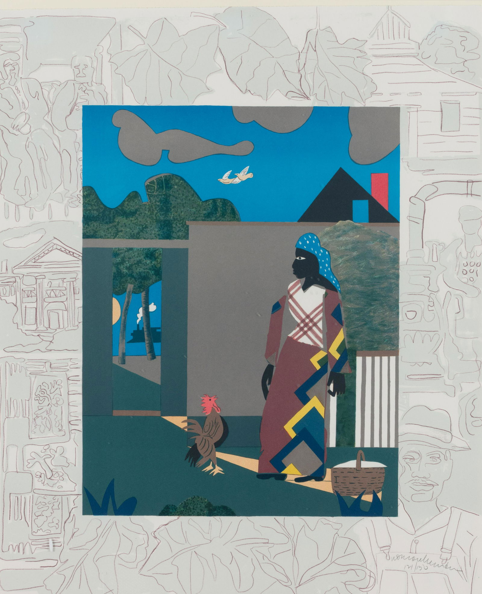 Romare Bearden - Pepper Jelly Lady - May 16, 2020 | Black Art Auction in IN