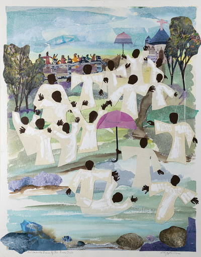 Allen Stringfellow Red Umbrella Down By The Riverside