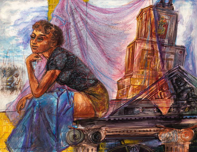 Calvin Burnett, 1921-2007, Figure + Tower - May 22, 2021 | Black Art ...