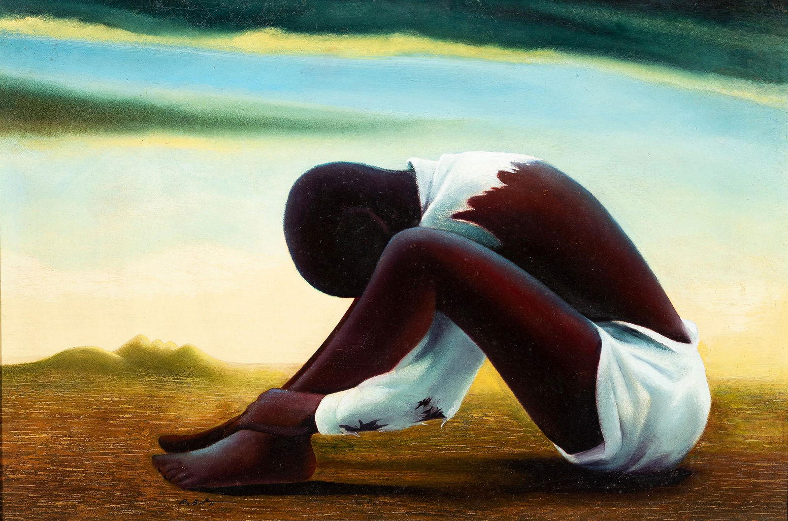 Benjamin Britt, 1923-1996, Dawn (#0156) on Jun 04, 2022 | Black Art Auction in IN