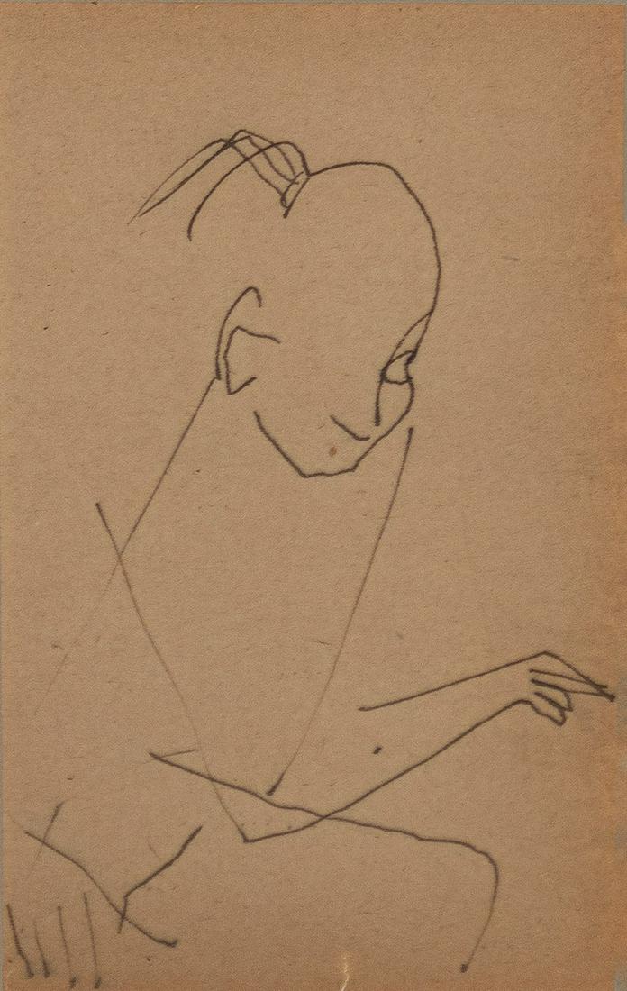 Norman Wilfred Lewis, 1909 1979, Untitled Figure Study