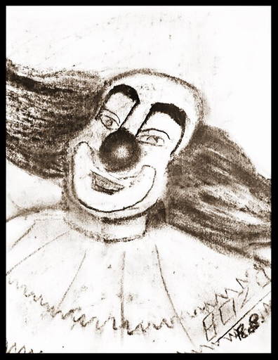 Bozo The Clown Original Drawing