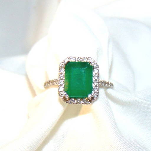Natural Zambian Emerald & Diamond Ring - Jun 15, 2021 | The Atkinson ...