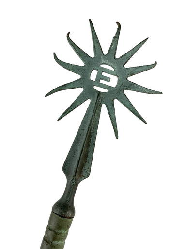 Antique Bronze Electra Star Lightning Rod Finial (#0010) on Apr 24 ...