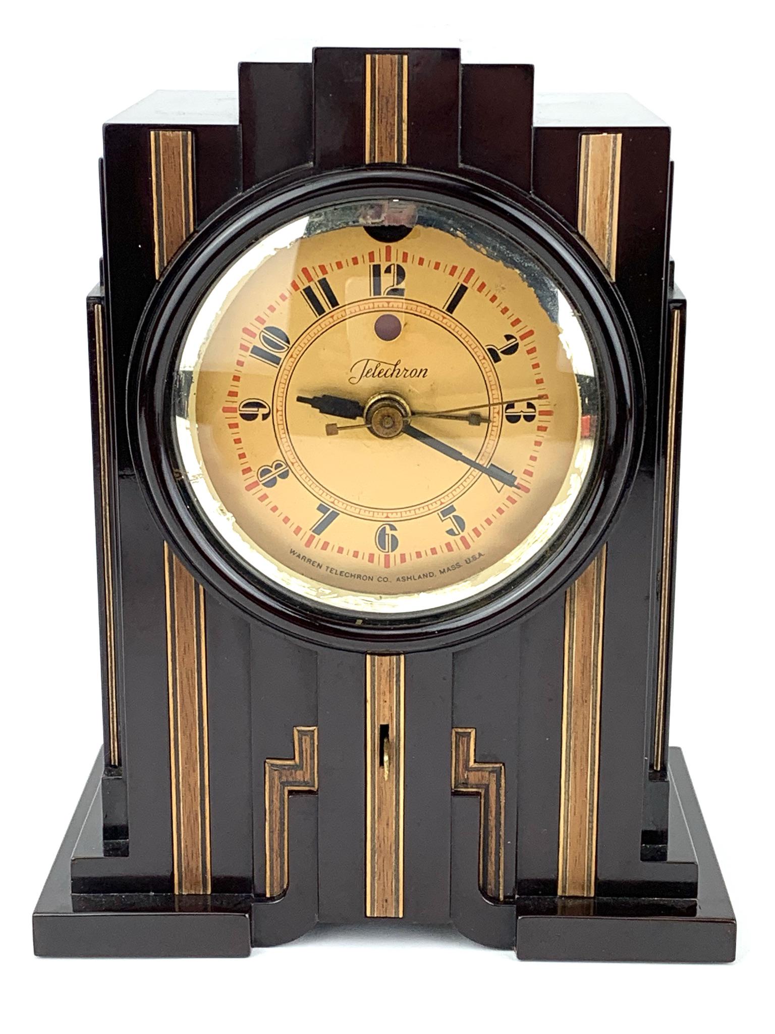 Telechron Electro Art Deco Skyscraper Clock Brown (#0052) on May 28 ...