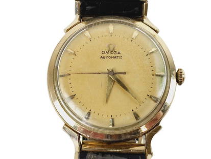 Vintage 1947 Omega Automatic Watch 14k Gold Filled Case