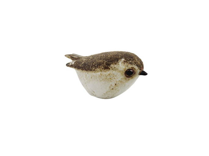 Stoneware Art Pottery Sparrow Bird Sculpture By Andersen Design