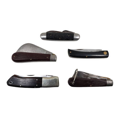 Estate Pocket Knife Lot Of 5 Utility Knife, Case Xx, Klien Tools