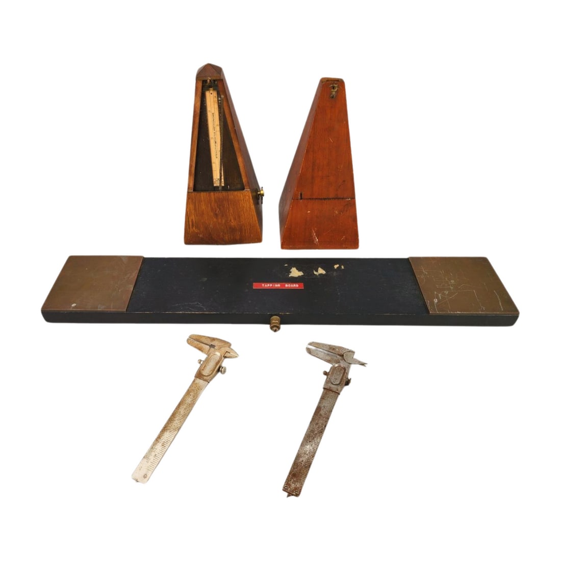 Vintage Metronome, Vernier Calipers & Tapping Board Lot