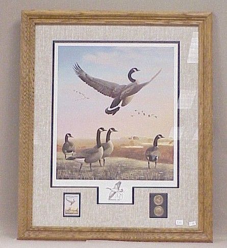 932: Signed Wildlife Print-Leo Stans w/ Remark