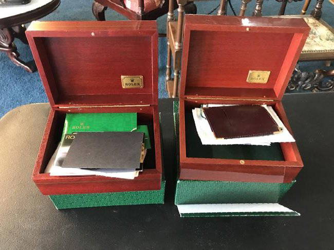 Two Rolex Watch Boxes