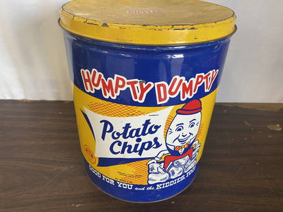 Vintage Humpty Dumpty Potato Chip Tin