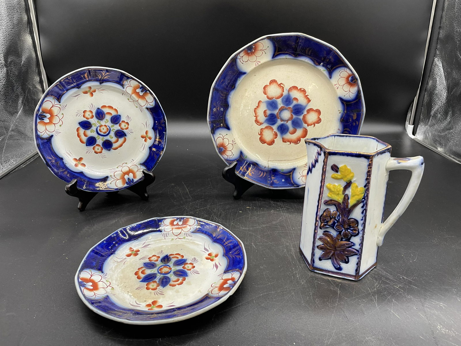 Grouping Gaudy Welsh Flow Blue - Aug 21, 2021 | Costea's Auction ...