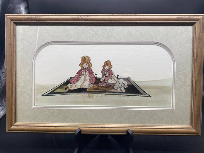 P. Buckley Moss " Two Sisters"