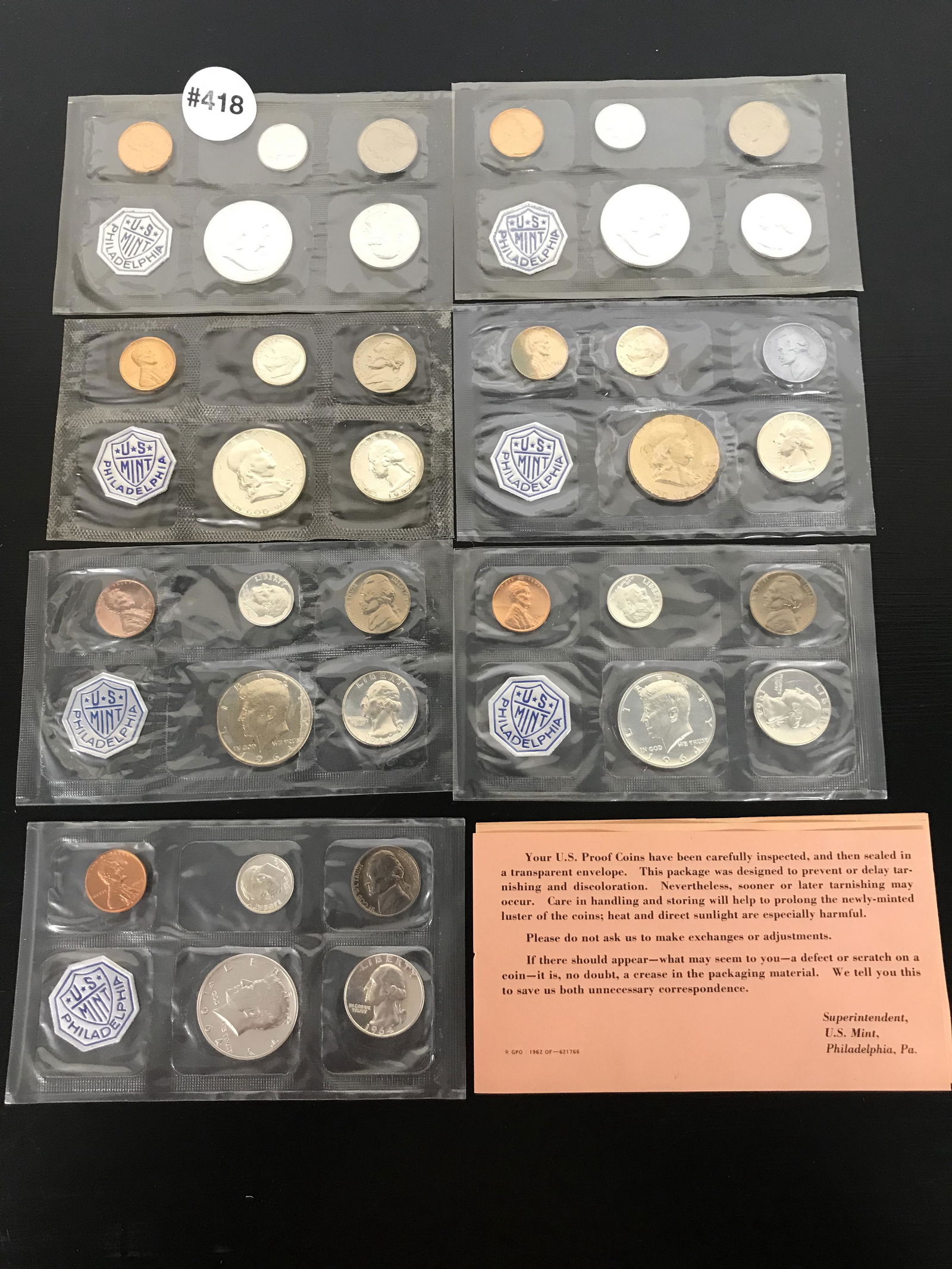 7 Coin Proof Sets