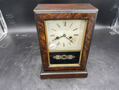 Antique Ingraham Wooden Mantle Clock
