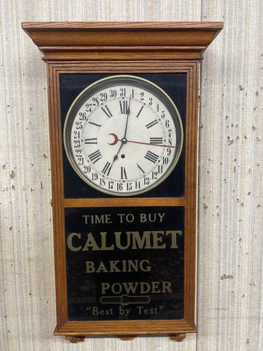 Calumet Advertising Clock (#0220) on Dec 11, 2022 | Costea's Auction ...