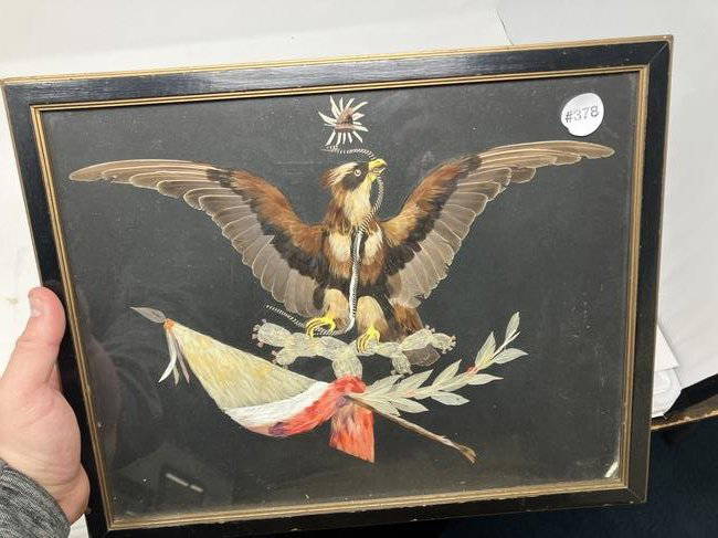 Military Feather Art (#0378) on Dec 11, 2022 | Costea's Auction Service ...