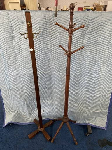 Two Antique Oak Clothes Trees (#0056) on Jan 01, 2023 | Costea's ...