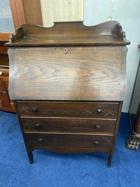 Antique Mission Oak Desk 0181 On Jan 01 2023 Costeas Auction