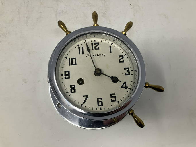 Waterbury Ships Clock (#0200) on Jan 01, 2023 | Costea's Auction ...