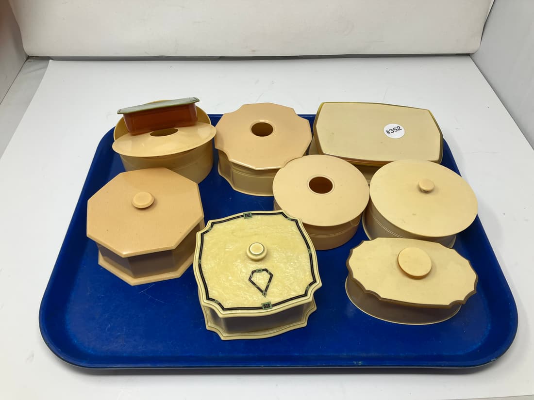 Celluloid Dresser Boxes Auction